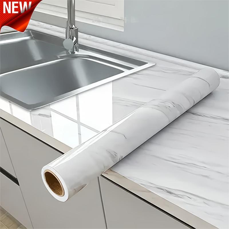 Marble Pattern Wall Sticker, 1 Roll Self Adhesive Wall Decal - TikTok Shop