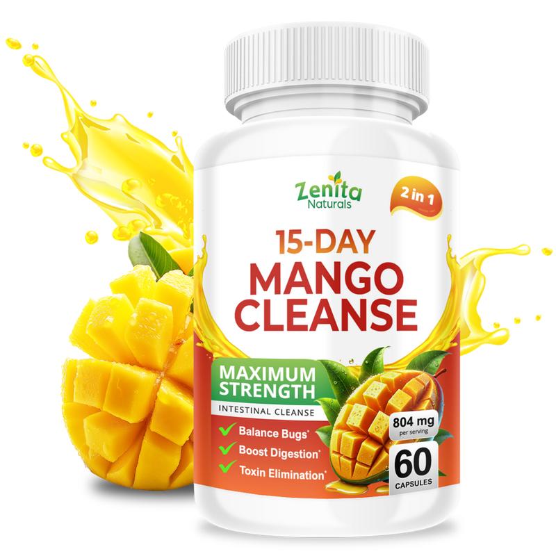 Zenita Naturals 15-DAY MANGO CLEANSE - Gentle Gut and Colon Cleanse ...