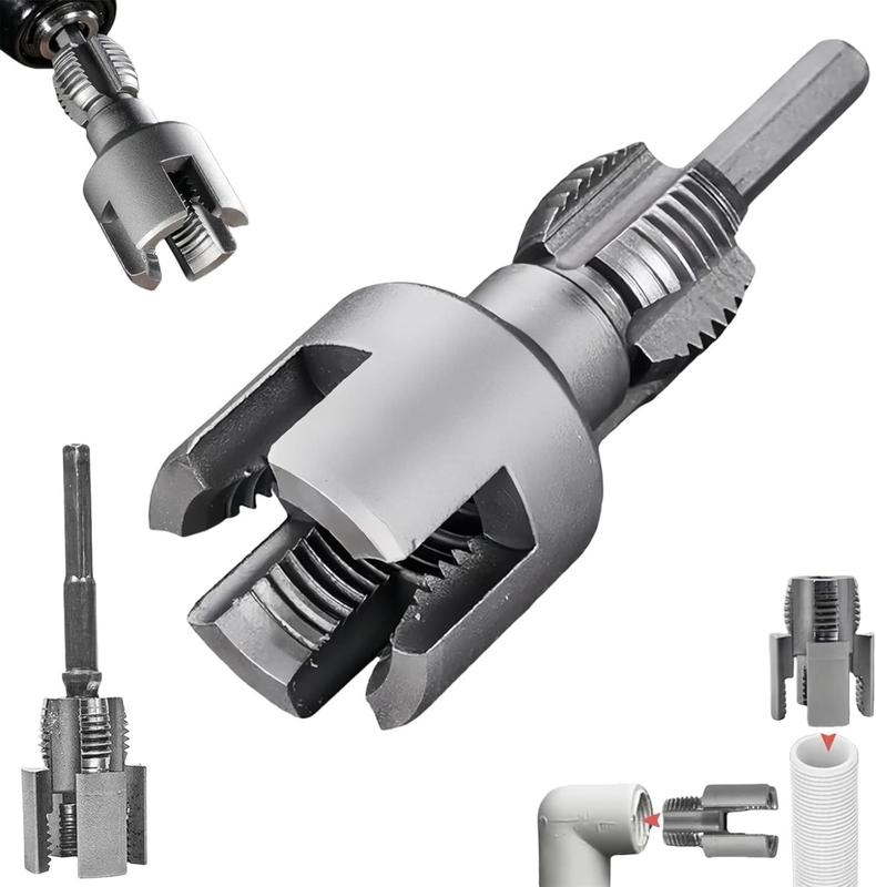 1/2'' 3/4'' PVC Pipe Thread Cutting Tool Integrated Internal & External ...