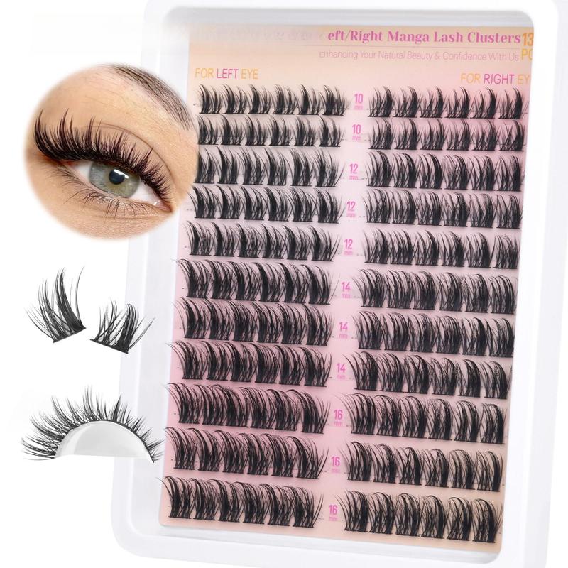 Manga Lash Clusters Wispy Eyelash Anime Cluster Extensions Diy Cat Eye ...