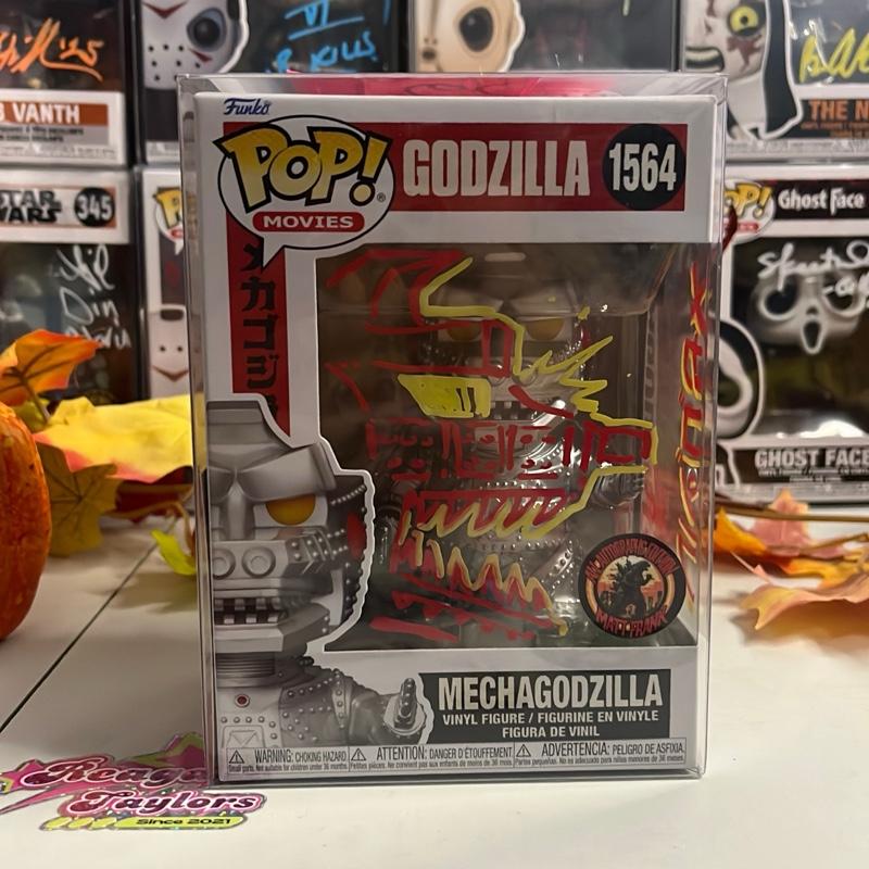 Funko Pop! Autographed Godzilla Mechagodzilla Signed & Sketched By Matt ...