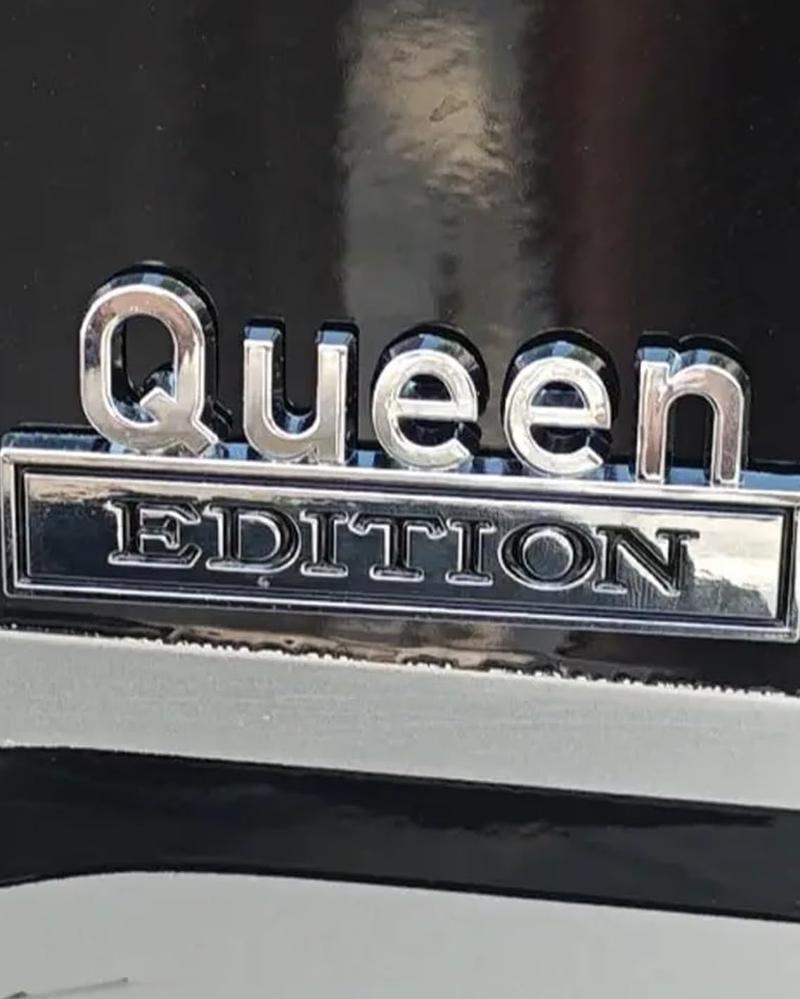 Queen Edition Car Emblem,3D Waterproof Metal Sticker Badge,Funny ...