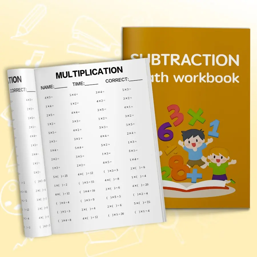 Multiplication & Division Facts Workbook for Kids | Times Tables ...