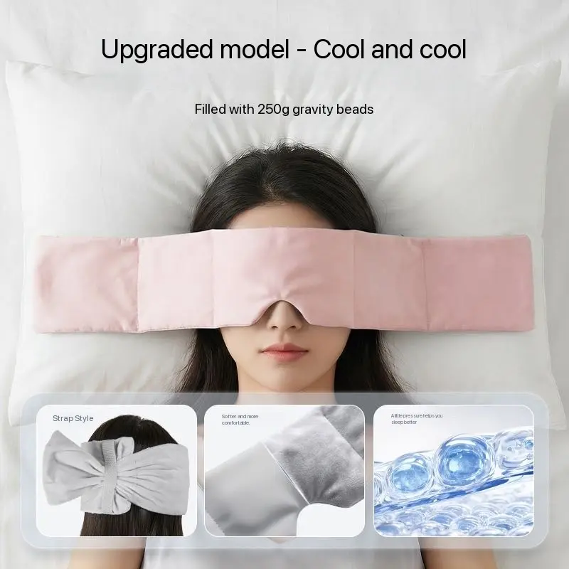 Weighted sleep mask for deep sleep; blackout eye mask for side sleepers ...