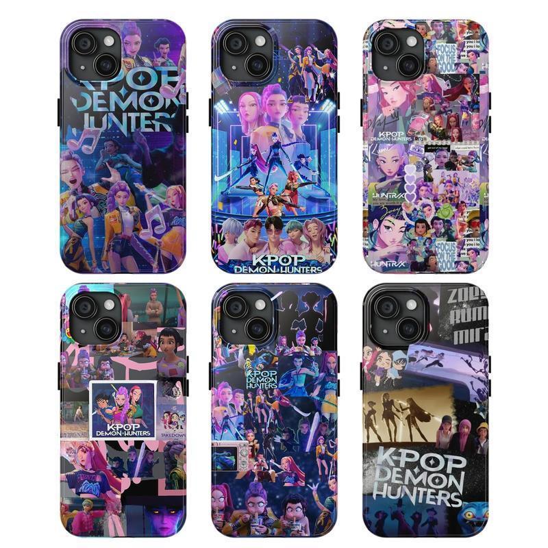 6 Styles Huntrix Phone Case, Kpop Demon Hunters 2025 Phone Case Cover ...