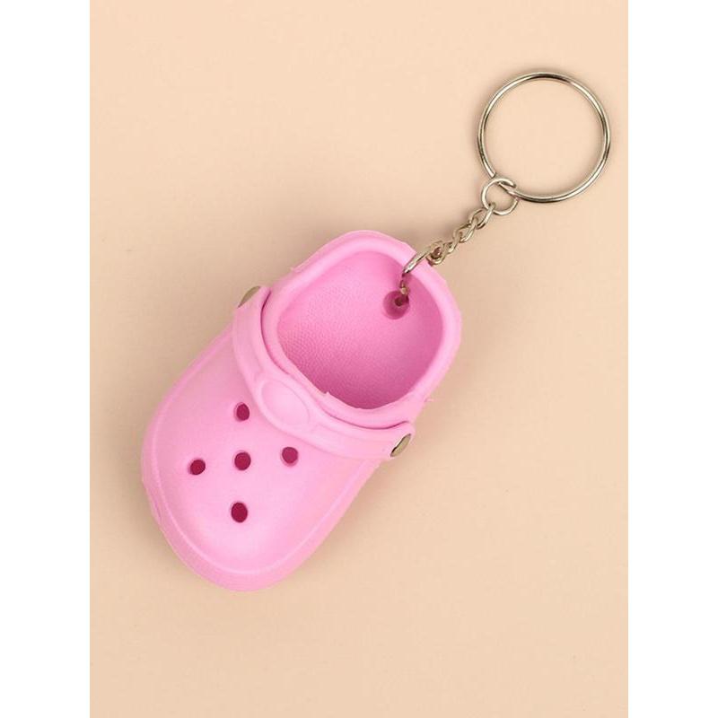 Cute Mini Clogs Design Keychain, Creative Hollow Out Design Keychain ...