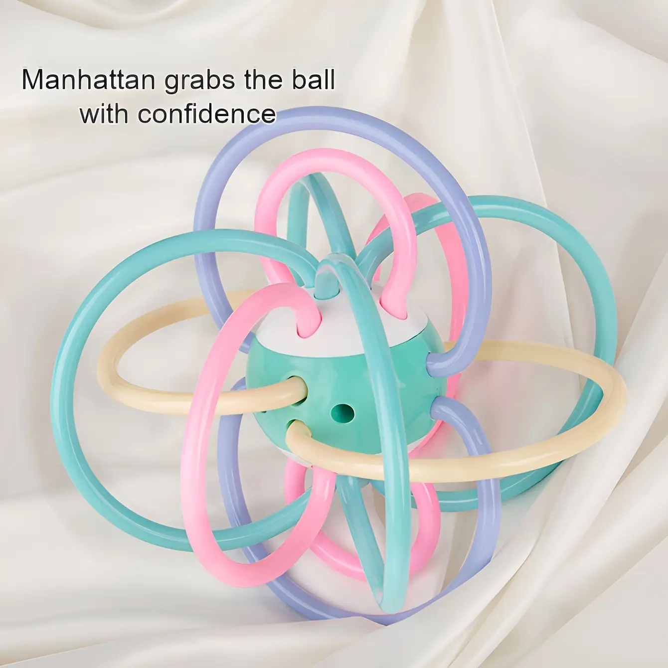 A Morandi Manhattan Ball for Babies, Designed for Grasping And Chewing ...