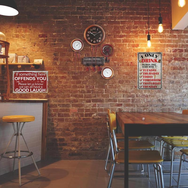 Funny Bar Signs Man Cave Decor Metal Signs Bar Decor Accessories For ...