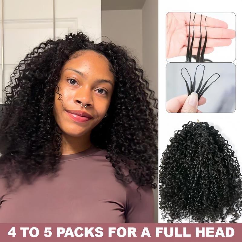 【Christmas Sale】LWIGS Feather Crochet Human Hair Extensions Knotless ...