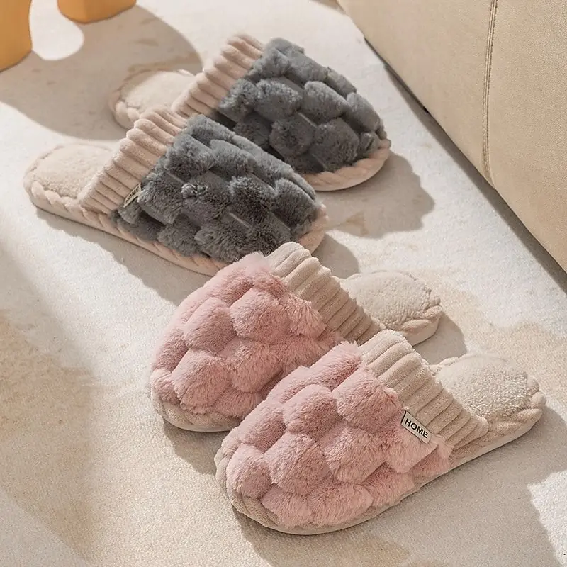Women's Round Toe Soft Bedroom Slippers, Gifts for Girlfriend, Casual ...