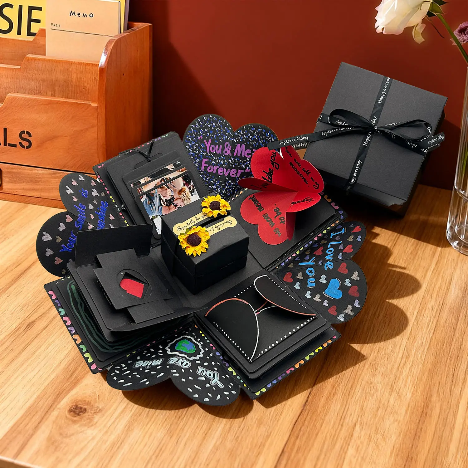 【2026 Gift】DIY Explosion Photo Box, 1 Box RomanticSurprise Gift Box ...