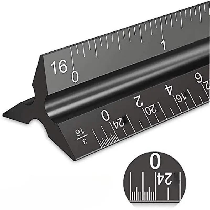 12 Inch Aluminum Architect Scale, Professional Drawing Scale ...