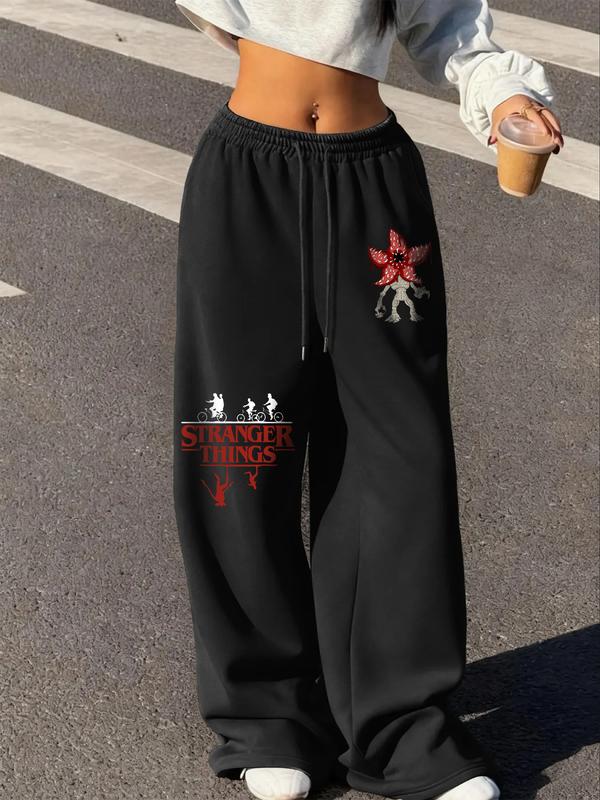 1 "Stranger Things" Demogorgon & Biker Gang Graphic Sweatpants ...