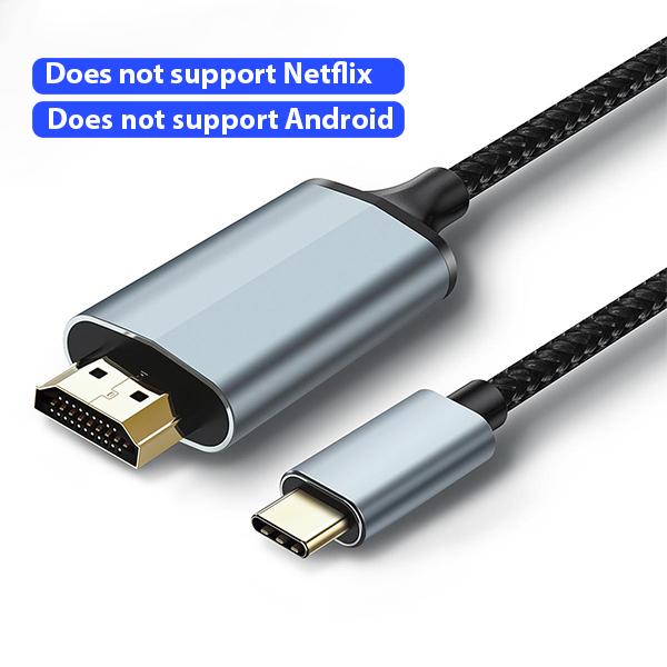 Lulaven USB C to HDMI Cable 4K 60Hz Anti-Interference Gold-Plated Plugs ...