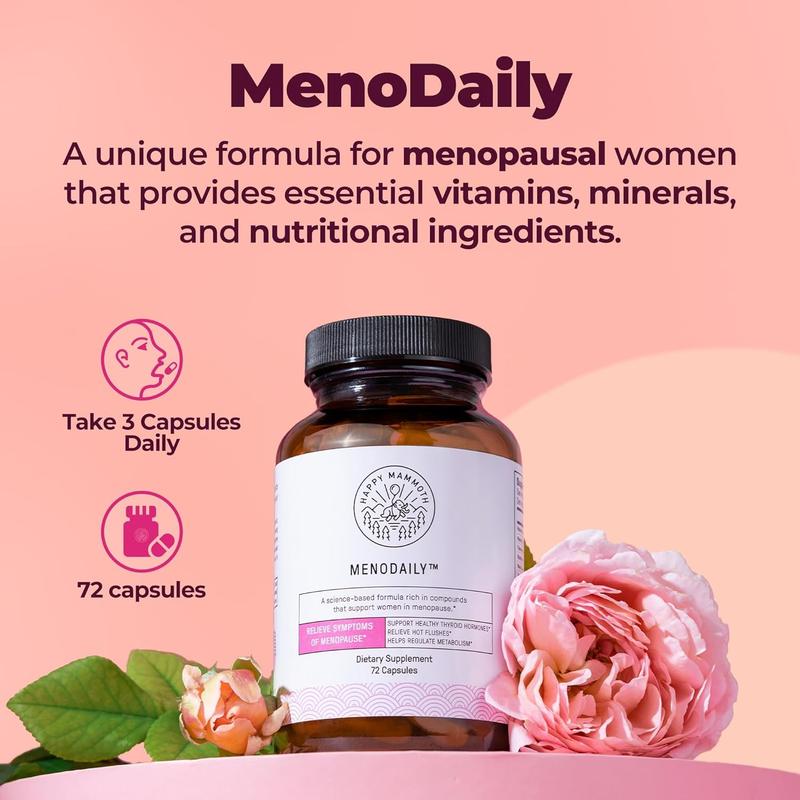 Happy Mammoth Meno Daily Menopause Vitamins & Supplements for Women ...