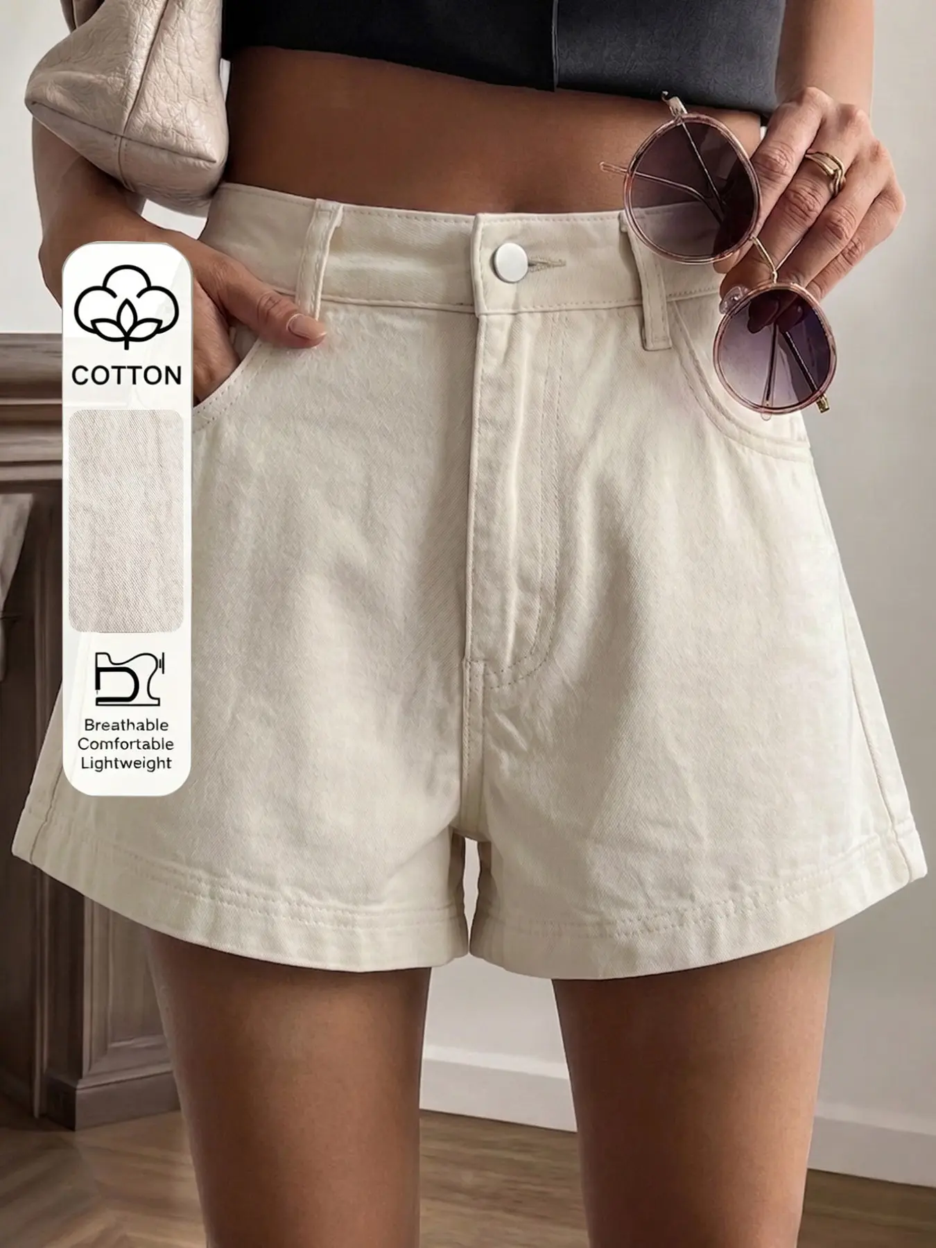 Women's Denim Shorts 2026 Summer New Arrival, Elastic High-Waisted Thin ...