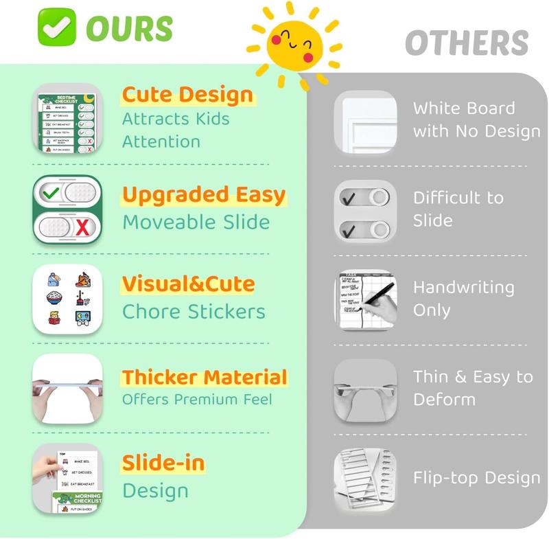 Easter Gift Magnetic Slider Morning & Bedtime Routine Chart for Kids ...