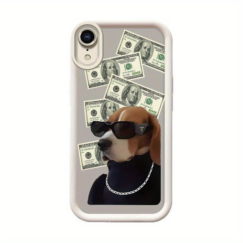 for iPhone XR Sky Eye Ladder Mobile Phone Case Dog and Banknote Popular ...
