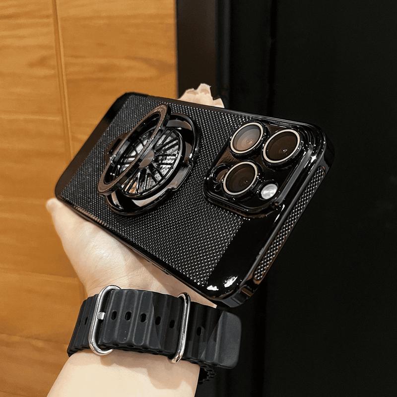 iPhone 12/13/14/15/16 Pro Max Case with Gyro Stand & Magnetic Mount ...