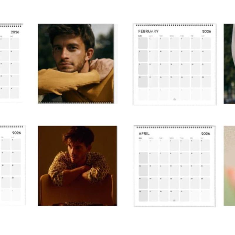 Jonathan Bailey 2026 Calendar | 2026 Wall Calendar | Bridgerton ...