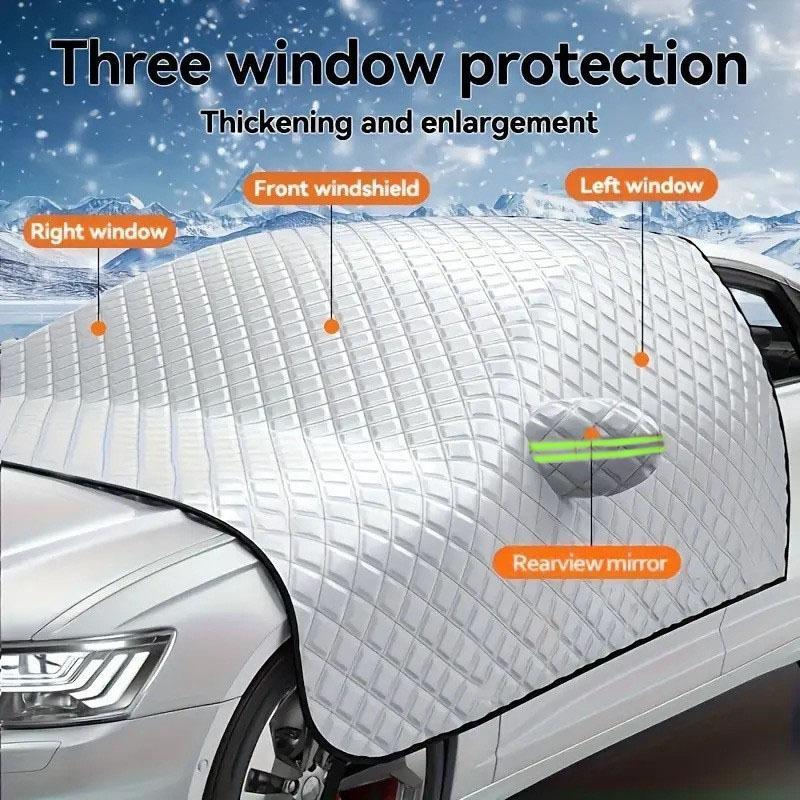 Magnetic Thickened Car Snow Ice Protector, 1 Count Window Windshield ...