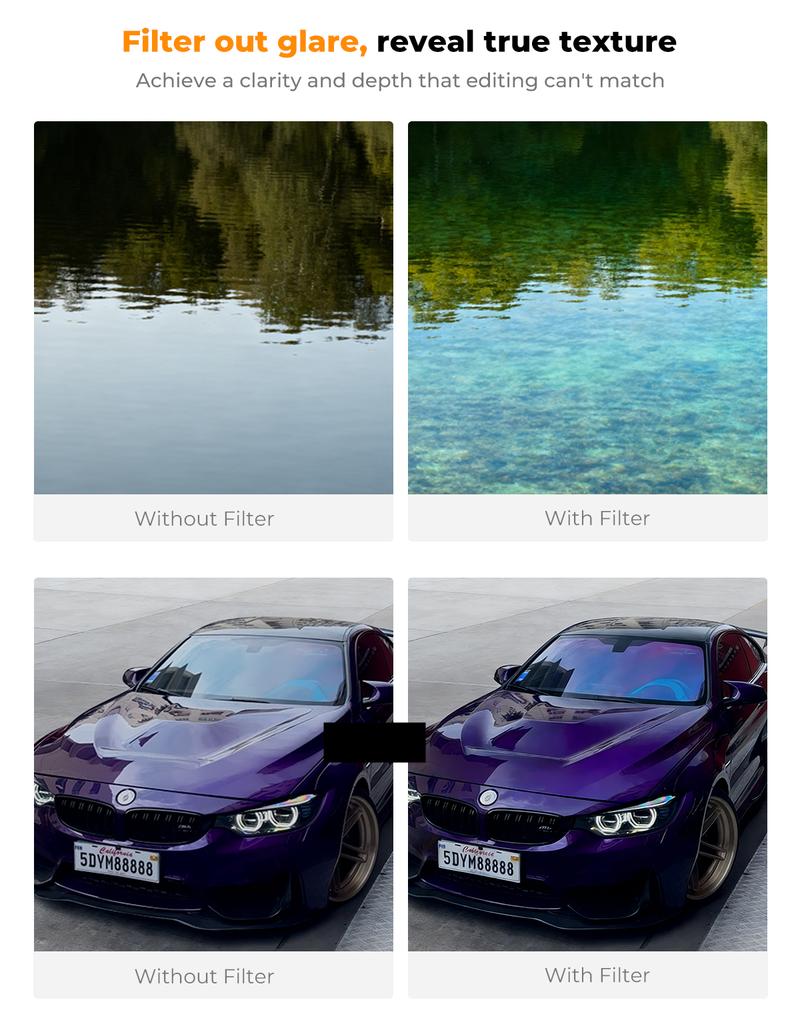 [K&F CONCEPT] Magnetic CPL Lens Filter for iPhone 17 16 15 14 13 12 11 ...