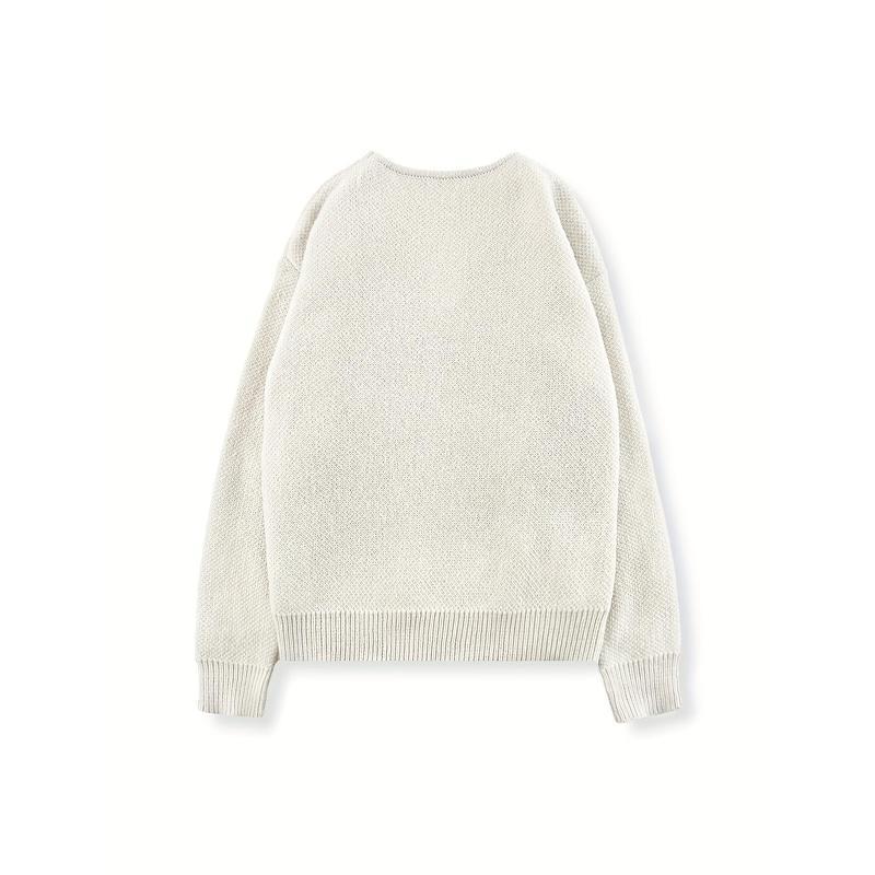 2025Women's Elegant 3D Sheep Embroidered Cardigan – Soft Acrylic Knit ...