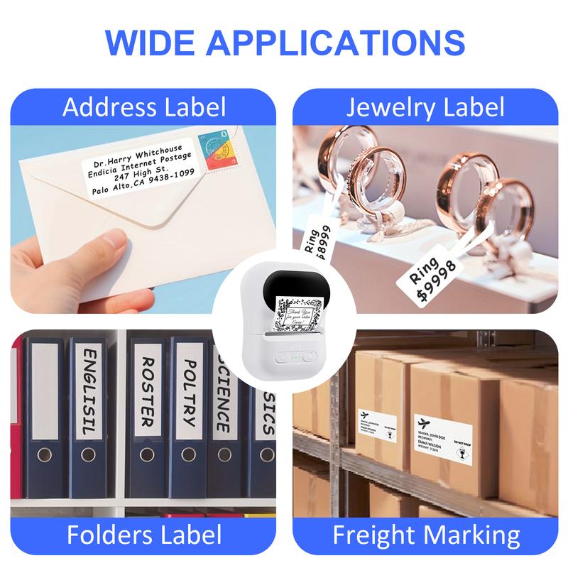 Upgraded Version Mini Label Maker Machine with Tape, Portable Bluetooth ...