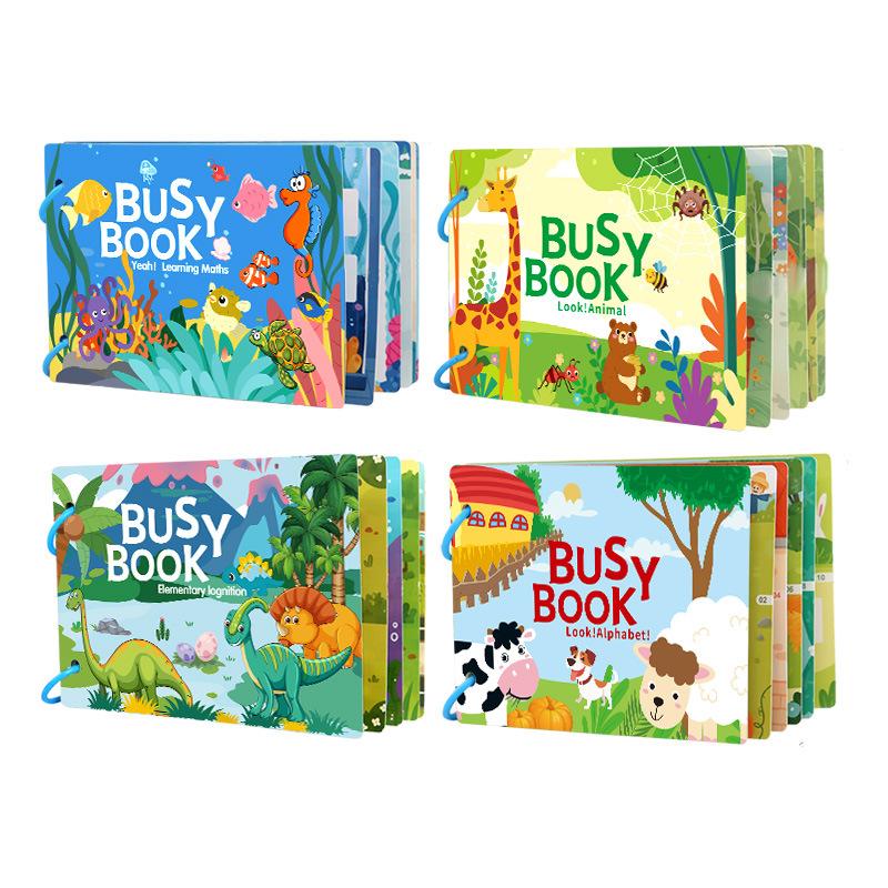 4pc Interactive Quiet Book for Toddlers - Toddler Busy Book ...