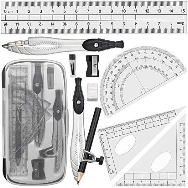 Professional Geometry Compass Set, Starter Compass Set Includes 2 ...