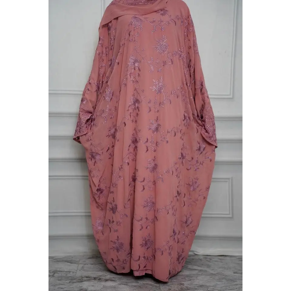 JANNAH closed farasha abaya with matching hijab. Soft, flowy fabric ...