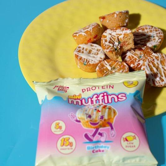 Birthday Cake Prime Bites Protein Mini Muffins - 15g Protein, Low Sugar ...