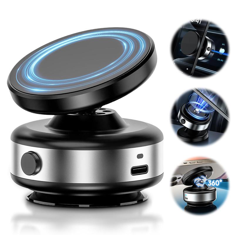 Upgraded Electric Vacuum Suction Cup Phone Mount 360° Adjustable ...