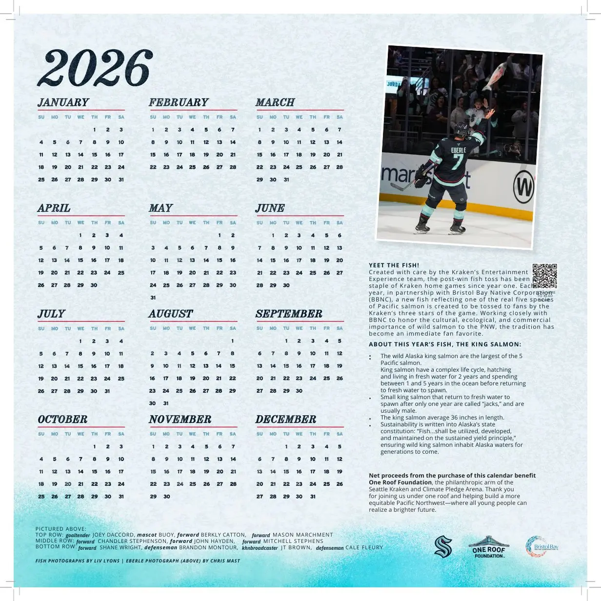 Seattle Kraken 2026 Calendar - TikTok Shop