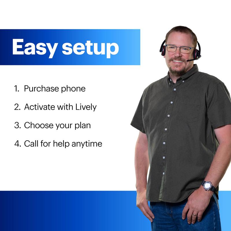 Lively Jitterbug Phones Flip2 - Flip Cell Phone for Seniors