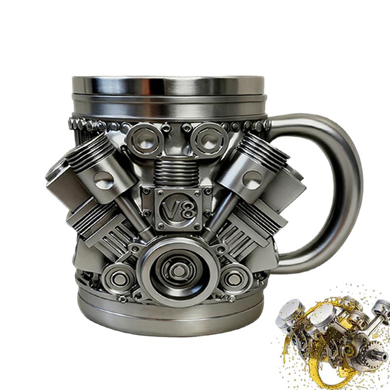 Personalized V8 Engine Mug 15 Oz - Insulated Stainless Steel Cup ...