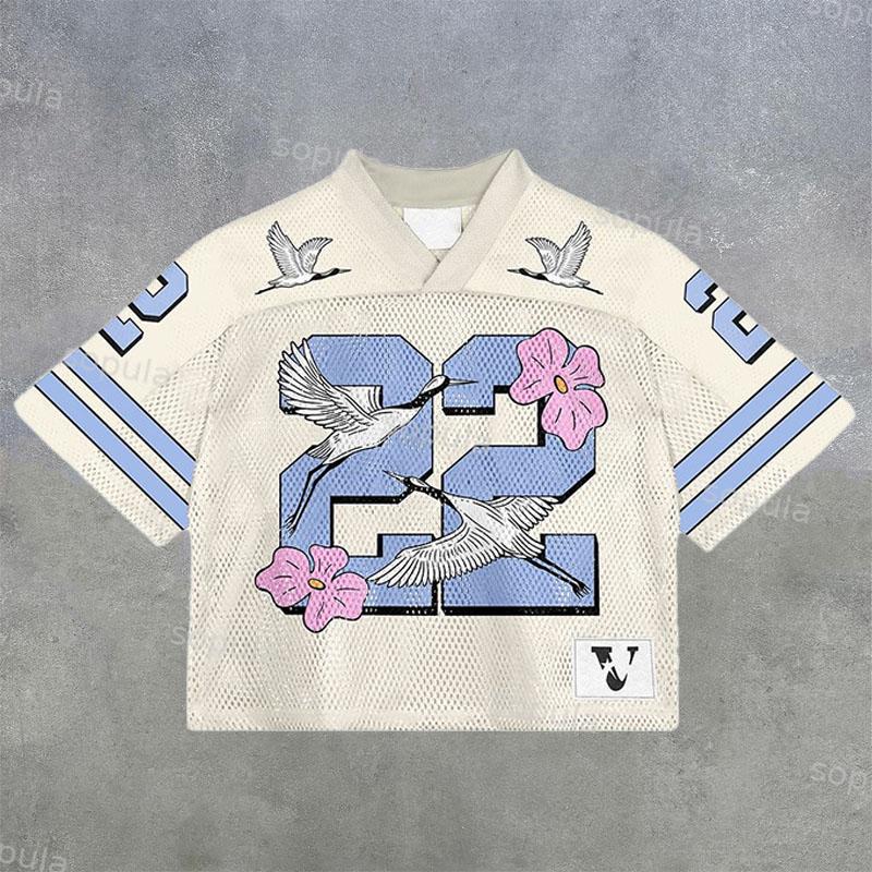 Vintage # 22 Floral Blokecore Blokette Jersey | Baggy & Breathable ...