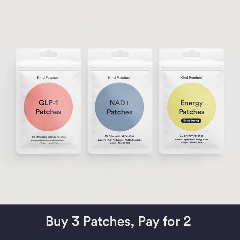 Kind Patches Hero Bundle, Metabolic Balance Patches + NAD+Patches ...