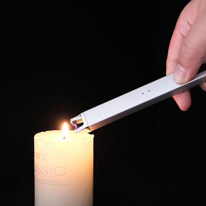 4 Pack USB Rechargeable Electric Candle Lighters Windproof Flameless ...