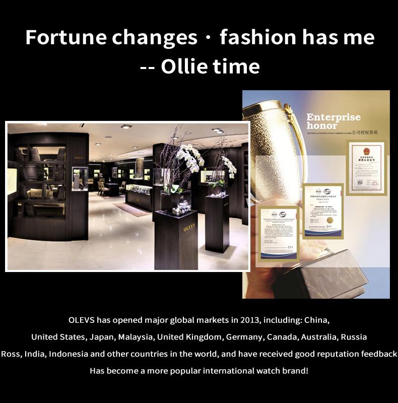 OLEVS Original Men's Multifunctional Chronograph Watch Business Dress ...