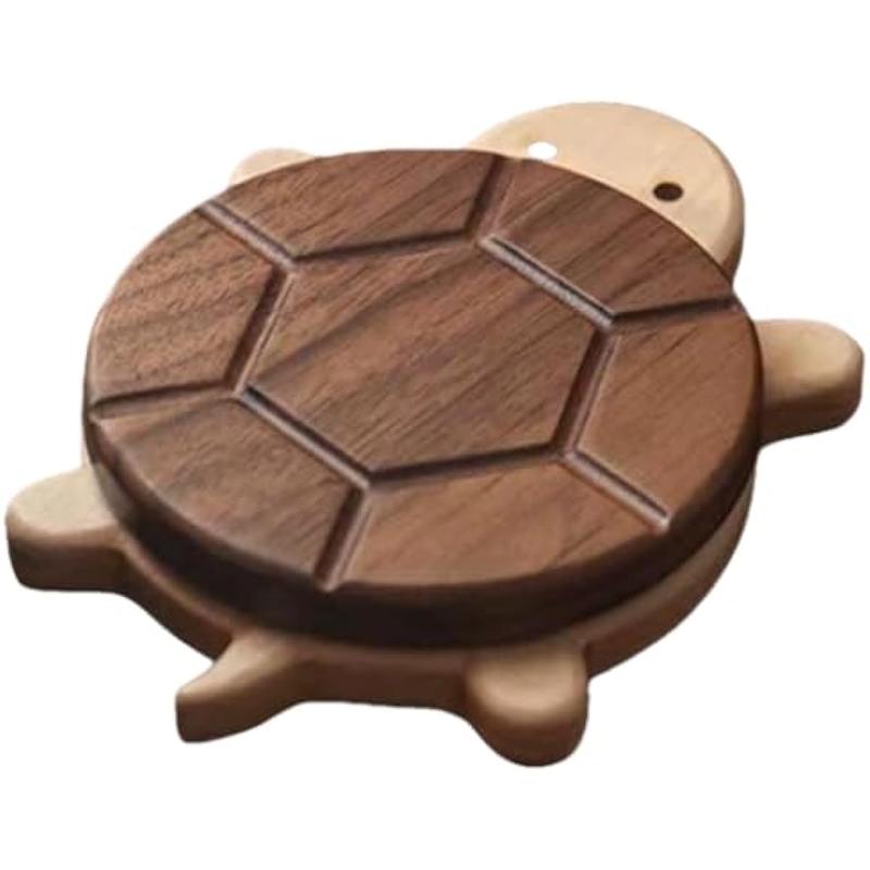 【2026】Adorable Turtle Wooden Coaster | Premium Heat-Resistant Drink ...