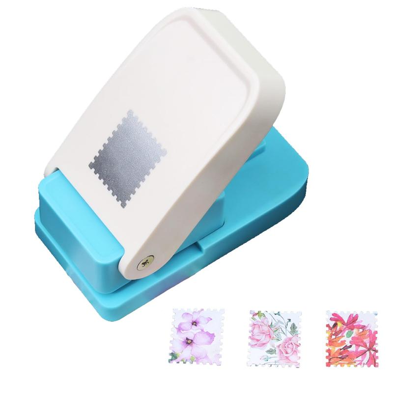 1X0.8inch Rectangular Postage Stamp Puncher, Rectangle Lever Action ...