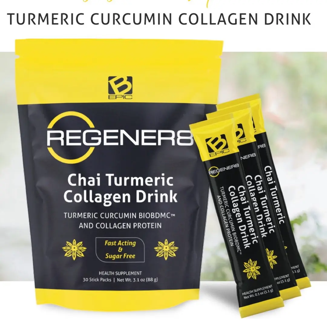 REGENER8TM Anti-Aging & Anti-Inflammation TURMERIC CURCUMIN COLLAGEN ...