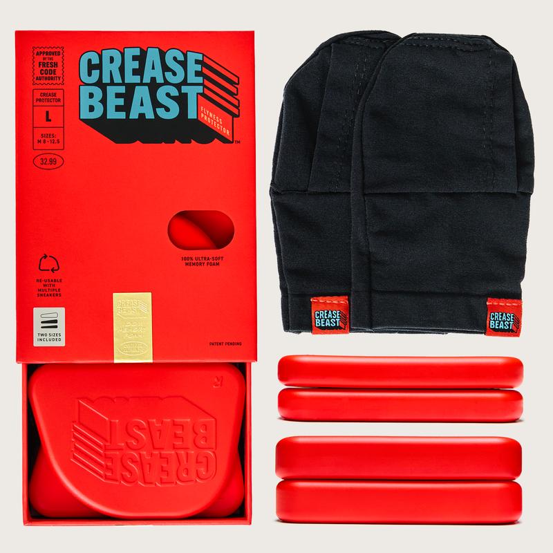 Crease Beast Starter Kit - Memory Foam Crease Protector for Sneakers ...