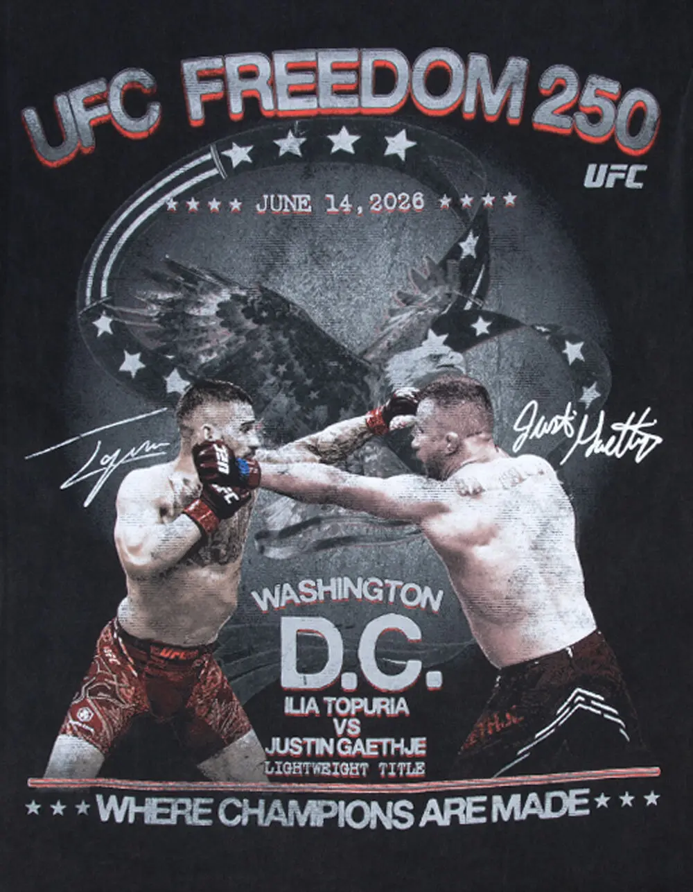 UFC Freedom 250 Mens Boxy Tee - TikTok Shop