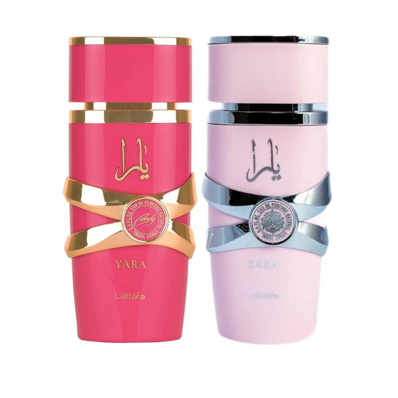 Lattafa Yara and Yara Candy Eau de Parfum Spray Women Bundle (3.6 Oz ...