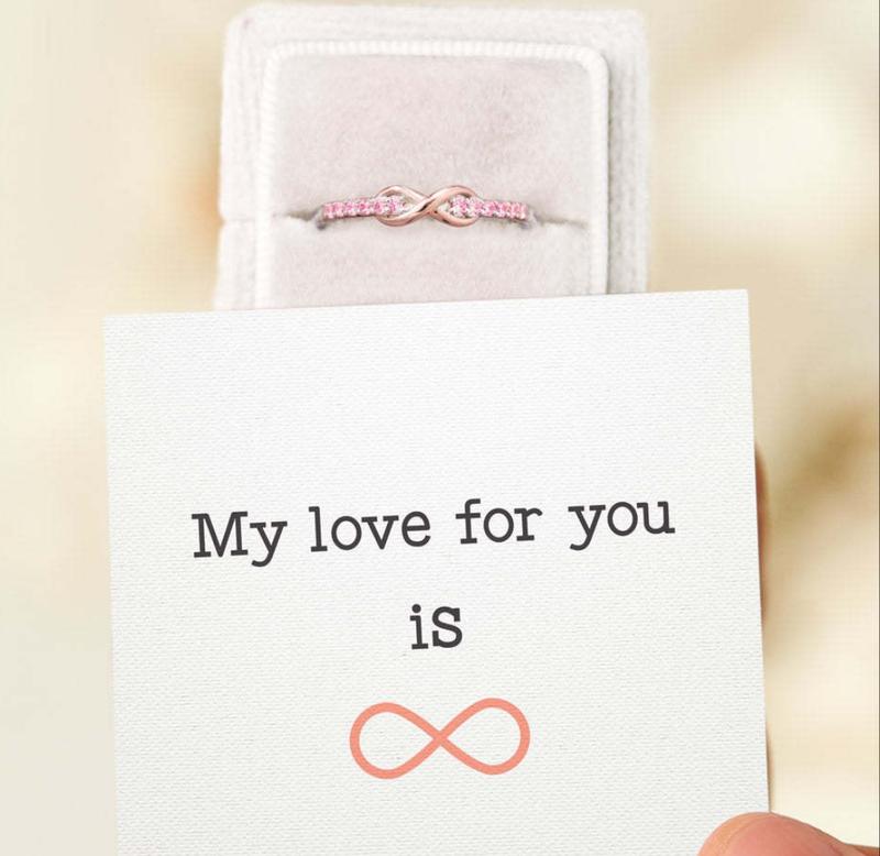2PCS Forever Best Frineds Pink Infinity Love Ring – A Promise That ...