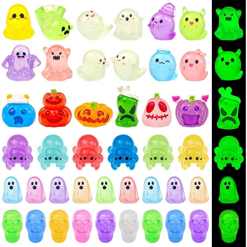 60 count Halloween Luminous Mini Figures Glow in The Dark Little ...