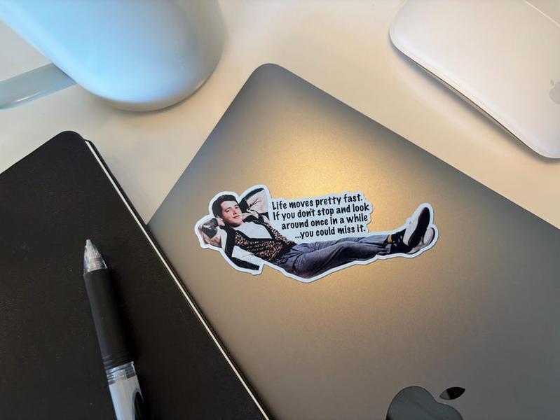 Ferris Bueller's Day Off Sticker, Matthew Broderick, 80's Movies ...