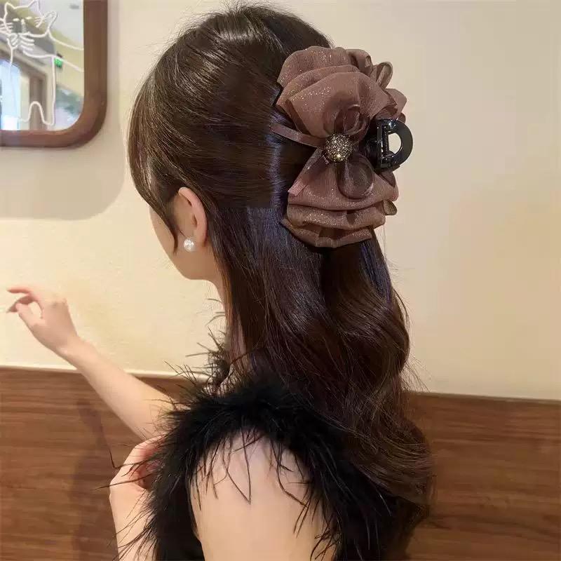 3Pcs Elegant Red Bow Hair Clip for Women's Summer Hairstyles with ...